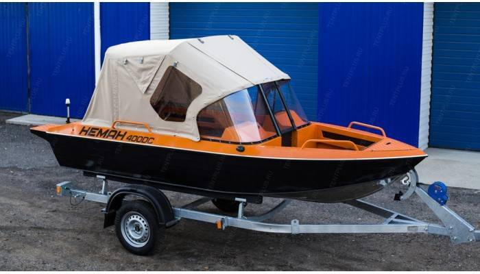 Тент на лодку Неман 400 ДС (NEMAN 400 DC) ходовой купить от производителя с доставкой в регионы ...